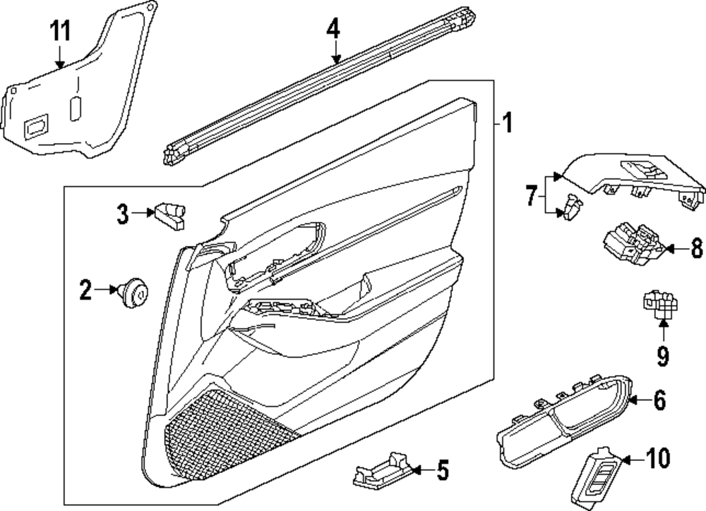 72361-30A-A01 - 2023-2025 Honda Accord - Water Deflector | Genuine Honda Parts