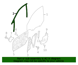 32274403 - Window Channel 2019-2022 Volvo | AutoNationParts.com