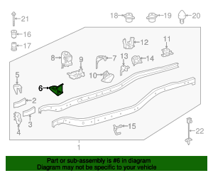 2007-2021 Toyota Tundra Cab Mount Bracket 51703-0C020 | OEM Parts Online