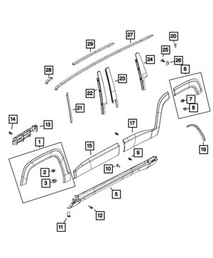 2015-2022 Jeep Renegade Genuine Alfa Romeo Clip-Retaining 68095315AA ...