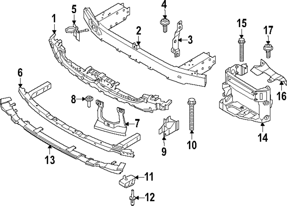 Genuine BMW 51-11-9-463-992 | Lower Impact Bar Damper | FREE Shipping ...