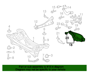 2010-2017 Lexus Lower Control Arm 48730-75010 | OEM Parts Online