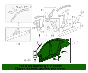 84024319 - Driver Side Body Side Outer Panel 2012-2017 Buick Verano ...