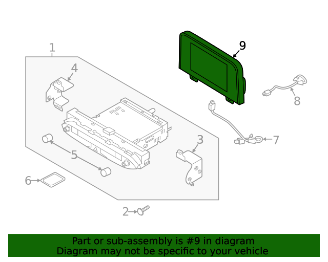 2019-2021 Genesis G70 Display Unit 96525-G9000-VCA | OEM Parts Online
