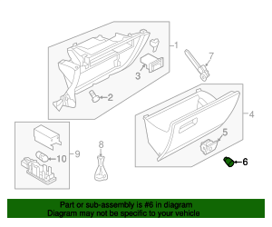 2009-2019 Volkswagen Lock Cylinder 107-857-113-JD | QuirkParts