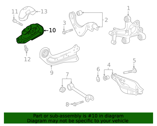 2016-2023 Toyota Suspension Trailing Arm Bracket 48717-06030 | Toyota Parts