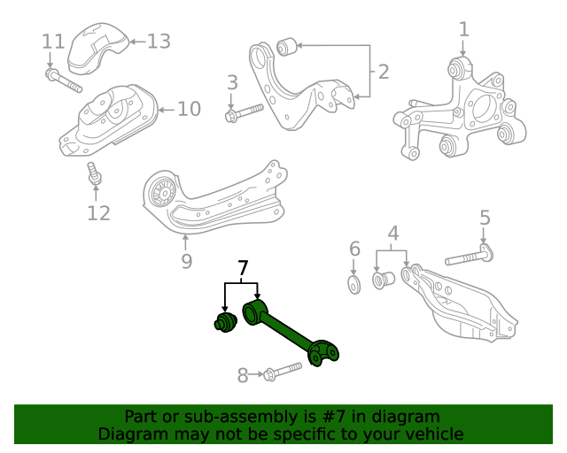 48710-06160 - Suspension Control Arm 2018-2023 Toyota | AutoNationParts.com