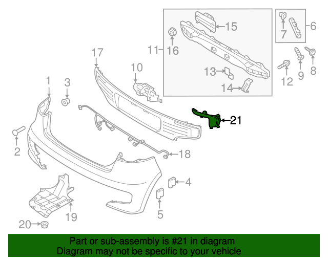 92406-1W700 - Reflector 2015-2017 Kia Rio | Kia.Parts Store