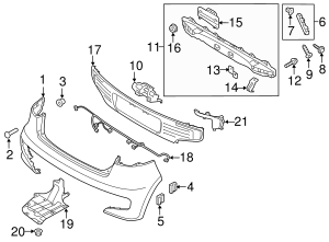 2015-2017 Kia Rio Lower Cover 86612-1W710 | QuirkParts