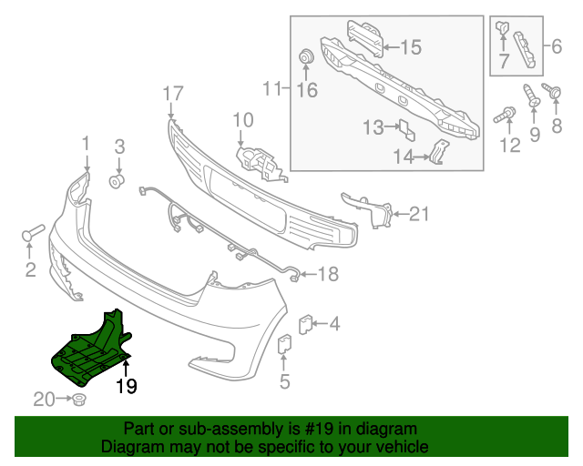 86695-1W700 - Under Cover 2015-2017 Kia Rio | Kia.Parts Store