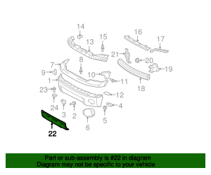 2007-2009 Toyota Tundra Valance Panel 53911-0C030 | Toyota Parts
