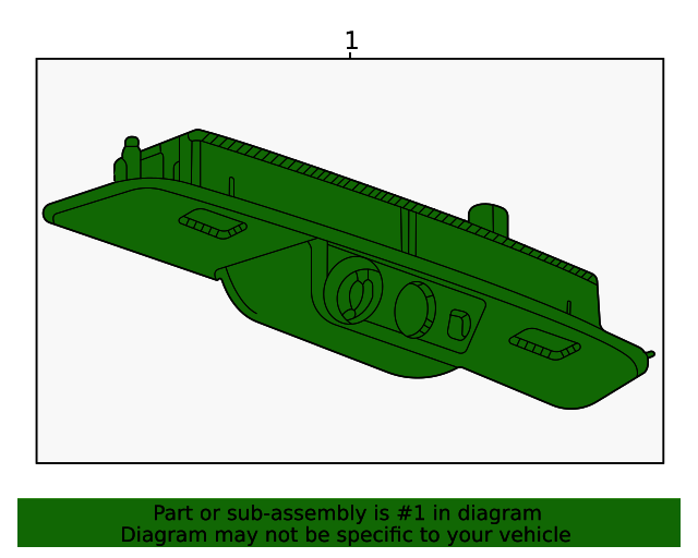 2021-2024 GM Rear License Plate Lamp 84723576 GM | GMPartsDirect.com