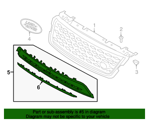 2018-2023 Land Rover Range Rover Velar Lower Grille LR138287 | OEM ...