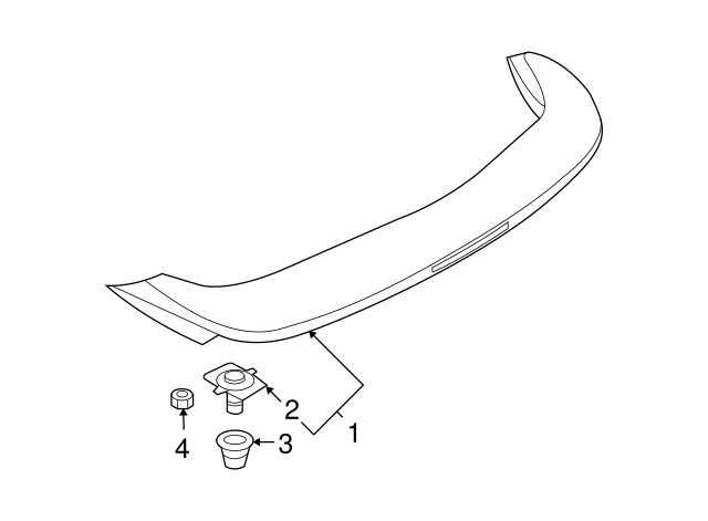 2003-2009 Infiniti Spoiler Grommet 85099-4N210 | INFINITI Parts ...