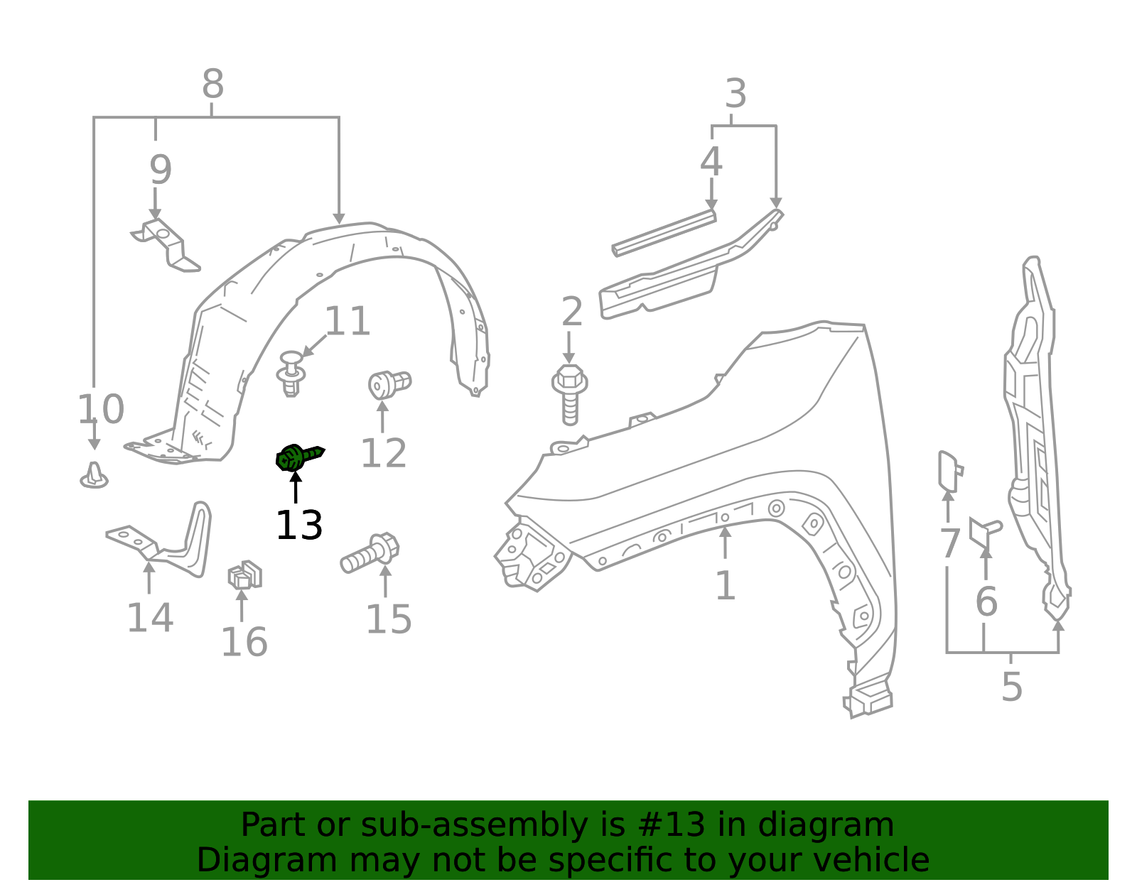 90159-60477 - Radiator Support Splash Shield Screw 2000-2025 Toyota ...