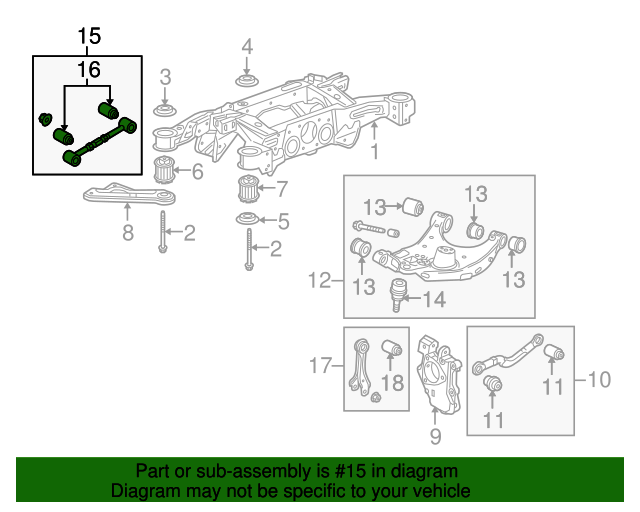 85571873 - Rear Suspension Adjust Link AutoNationParts.com