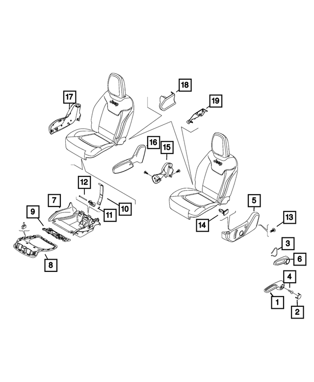 2015-2023 Jeep Renegade Retaining Clip 68269975AA | AutoNationParts.com