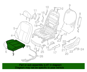 2019-2020 Infiniti Q50 Cushion Cover 87370-6HA4A | Infiniti of Orland Park