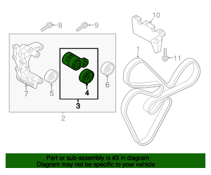 2013-2016 Hyundai Santa Fe Sport Serpentine Tensioner 25281-2G250 | OEM ...