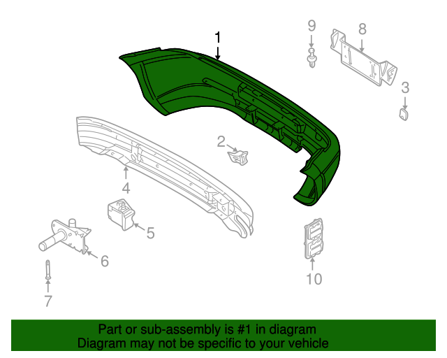 Genuine BMW 51-12-0-307-539 | Bumper Cover | FREE Shipping on Most ...