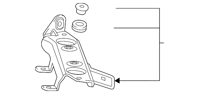 2016-2024 GM Passenger Side Charge Air Cooler Bracket 84399883 GM ...