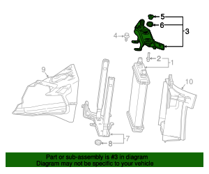 84399883 - Passenger Side Charge Air Cooler Bracket 2016-2024 GM ...