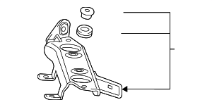 2016-2024 GM Passenger Side Charge Air Cooler Bracket 84399883 GM ...