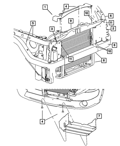 Radiator and Related Parts for 2007 Dodge Dakota | Mopar Online Parts