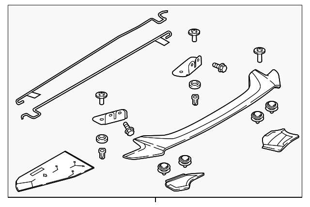 OEM 2016-2017 Honda Civic Spoiler, Rear Wing 08F13-TBG-110 | Majestic Honda Automotive Parts