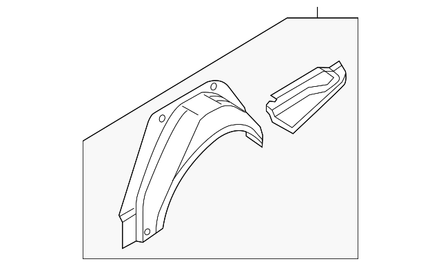 2012-2018 Audi Outer Wheelhouse 4G8-809-409-TA | Audi USA Parts