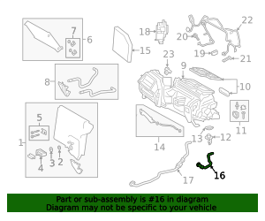 87245-WAA01 - 2020-2024 Toyota GR Supra - Inlet Hose | Toyota Parts ...