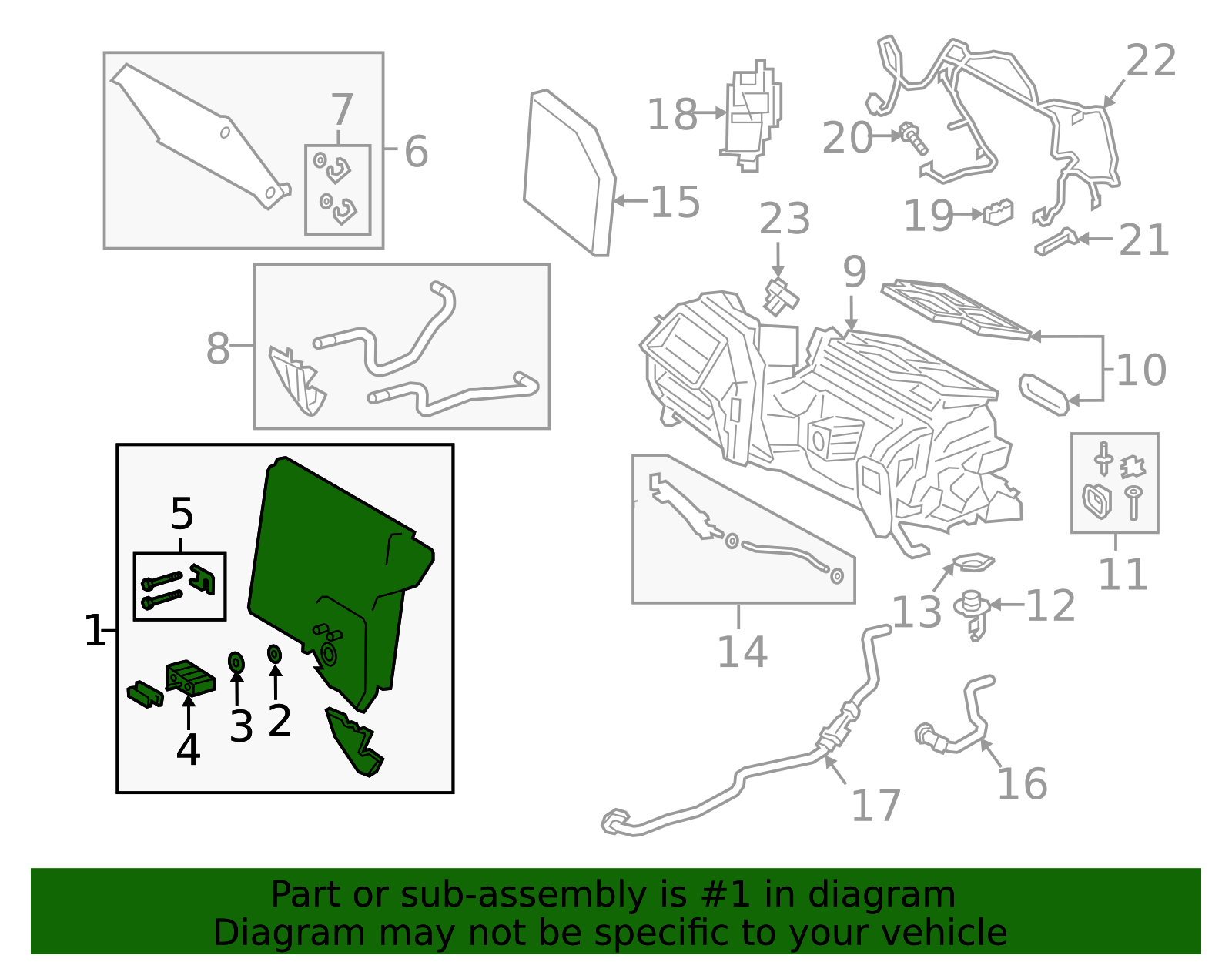 88501-WAA01 - 2020-2024 Toyota GR Supra - Evaporator Assembly ...