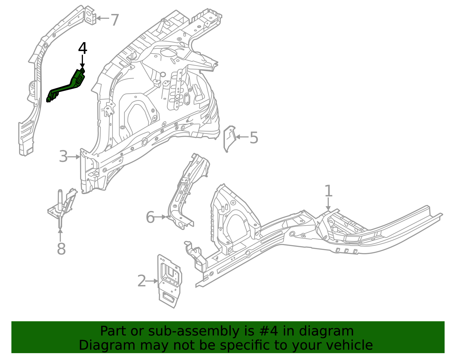 2020-2023 Hyundai Sonata Fender Mtg Bkt 64577-L1000 | Hyundai Wholesale ...