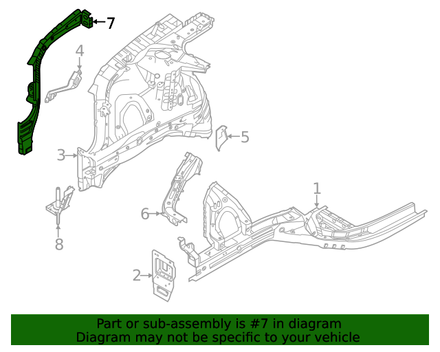 2020-2023 Hyundai Sonata Apron Panel 64573-L1000 | QuirkParts