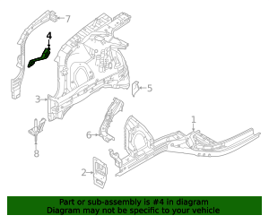 64587-L1000 - Fender Apron Bracket 2020-2023 Hyundai Sonata ...