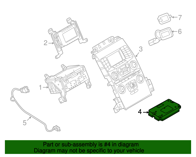 GG1Z-14D212-AB - GPS Navigation Control Module 2016-2019 Ford | Ford ...