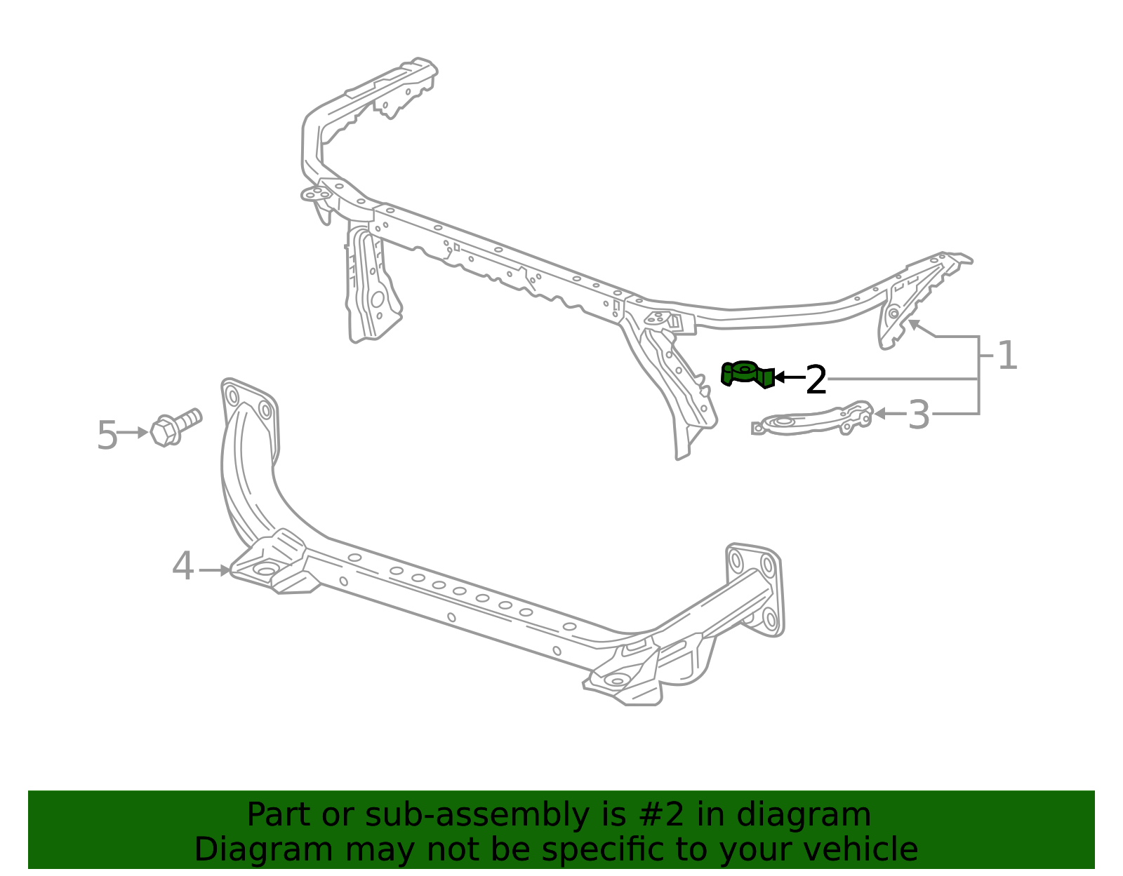 2019-2025 Chevrolet Blazer Upper Tie Bar Bracket - Driver's Side (LH ...