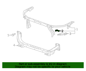 2019-2022 Chevrolet Blazer Passenger Side Front End Upper Tie Bar ...
