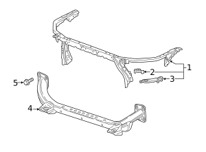 2019-2024 Chevrolet Blazer Front End Upper Tie Bar 84498346 GM ...