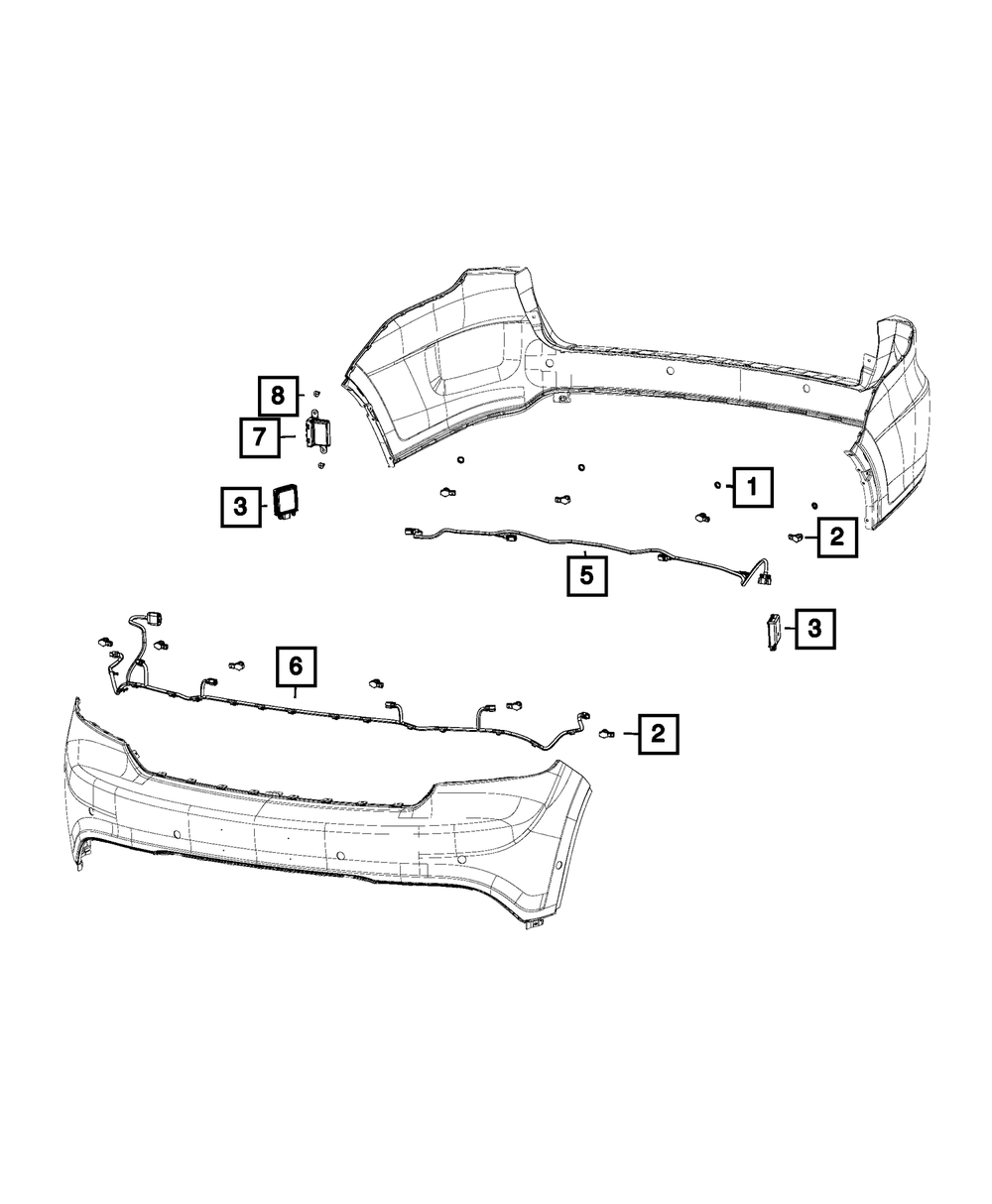 2016-2018 Mopar Parking Assist Module 68254089AK | TascaParts.com