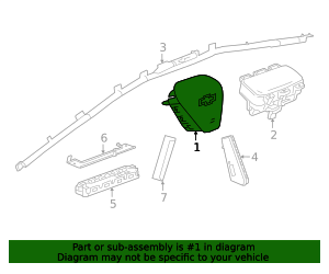 Black Steering Wheel Airbag 42855050 GM | GMPartsDirect.com