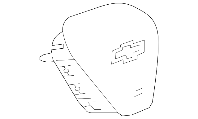 Black Steering Wheel Airbag 42855050 GM | GMPartsDirect.com