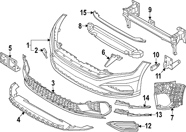 2022-2024 Volkswagen Jetta Bumper Impact Absorber 17A-807-248-P ...