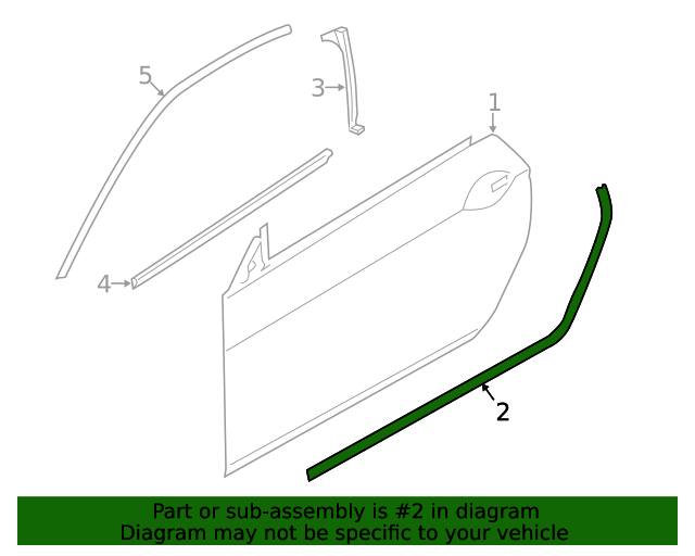 2019-2024 BMW Seal, entrance, front right 51-33-7-424-854 | AutoNation ...
