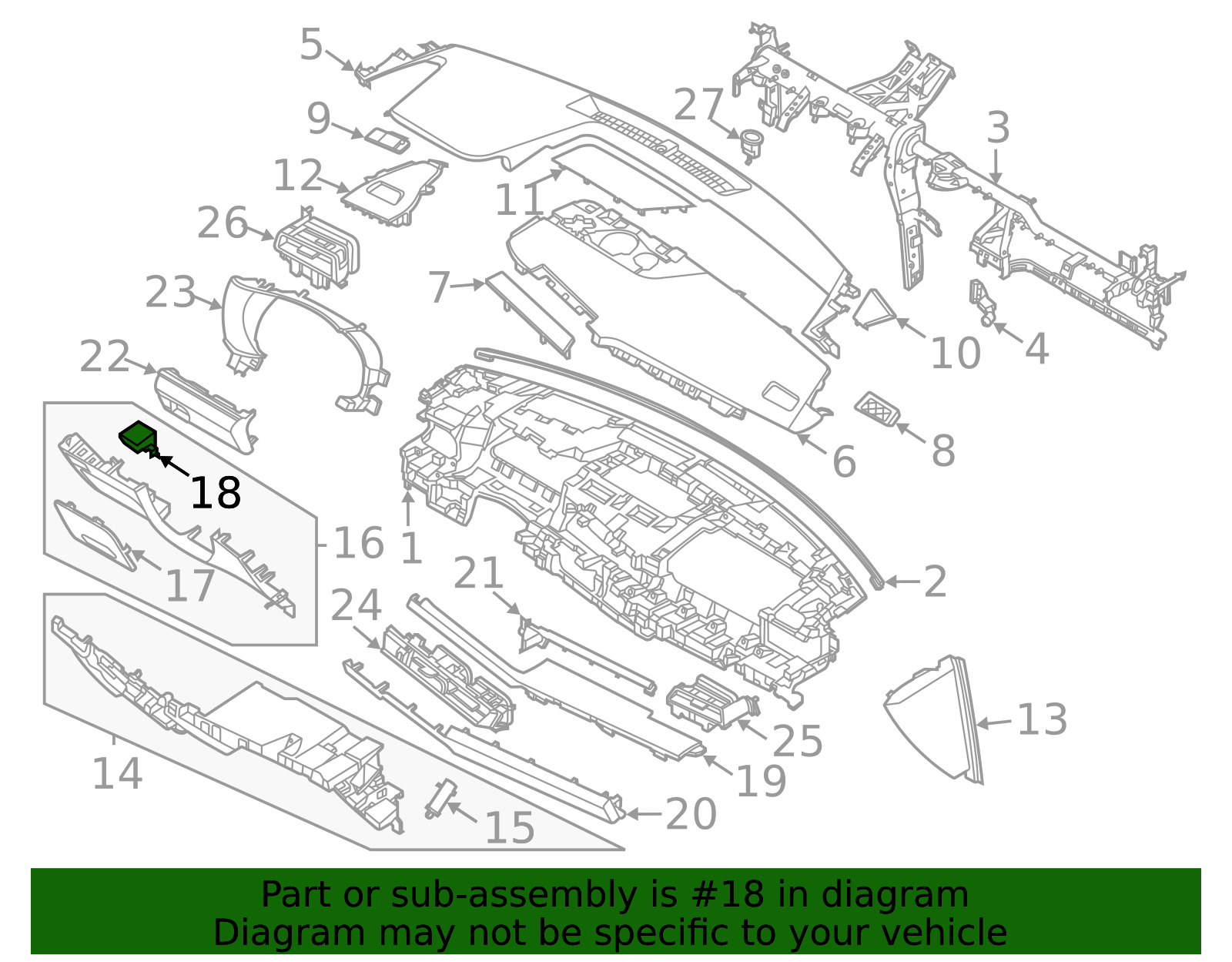 2021-2024 Kia K5 | Multi-Function Switch | 934B2-L2280 | Kia Auto Parts