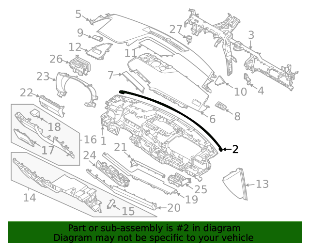 84714-L3000 - Strip 2021-2024 Kia K5 | Kia.Parts Store