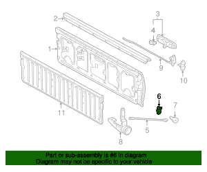 2005-2015 Toyota Tacoma Check Strap Stopper 65778-04010 | Toyota Parts