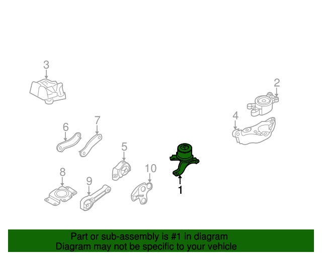 30671245 - Engine Mount 2012-2016 Volvo | AutoNationParts.com
