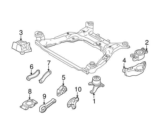 30671245 - Engine Mount 2012-2016 Volvo | AutoNationParts.com