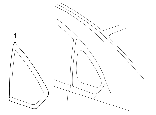 2006-2016 Chevrolet Quarter Glass - Passenger Side (RH) 19207231 ...